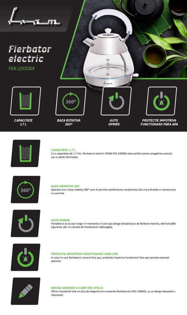 Fierbator FEK-2200GX – Fram